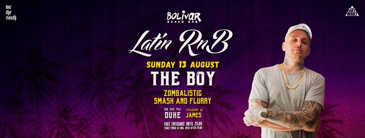 Featured image for 'Latin R'N'B Vibes Dj The Boy Ι Sunday 13 Aug I ...